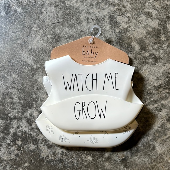 Rae Dunn | Accessories | Nwt Rae Dunn Baby By Megenta 2 Silicone Bibs ...